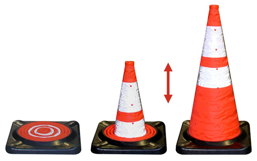 5 Collapsible Cones with Storage Bag